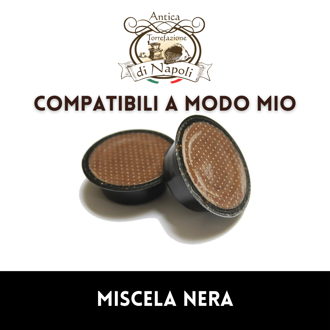 100 Capsule compatibili A modo mio – Miscela nera | Caffè di Napoli